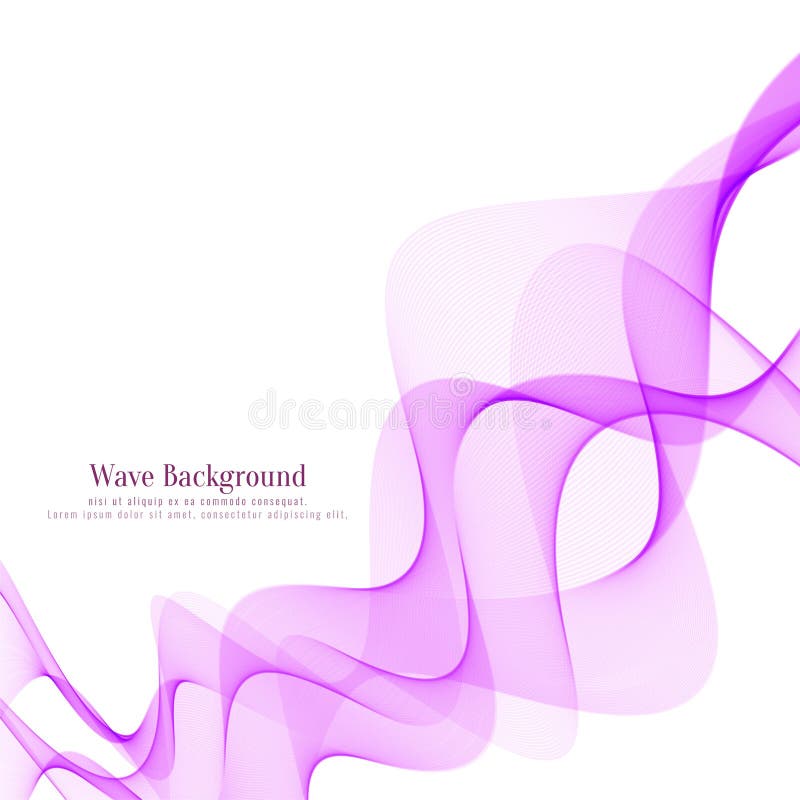 Beautiful Pink Wave Design Background Stock Vector - Illustration of ...