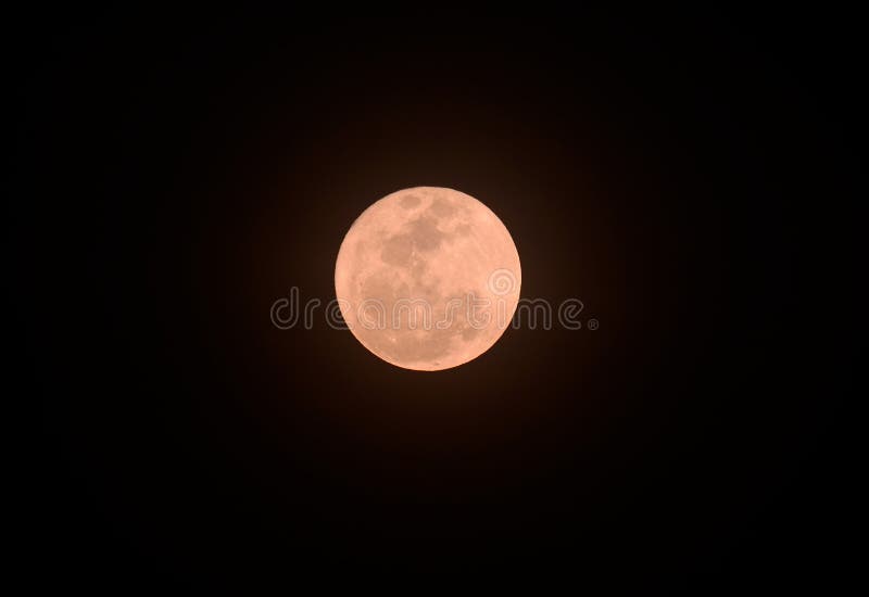 Beautiful pinky moon stock image. Image of crater, astronomy - 37182859