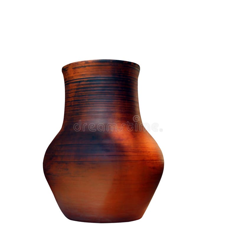 Beautiful Pitcher Isolated on White Background Stock Photo - Image of ...