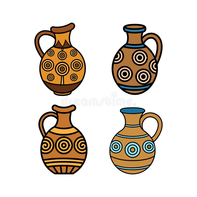 Beautiful Pitcher Vector Illustration Stock Illustration - Illustration ...