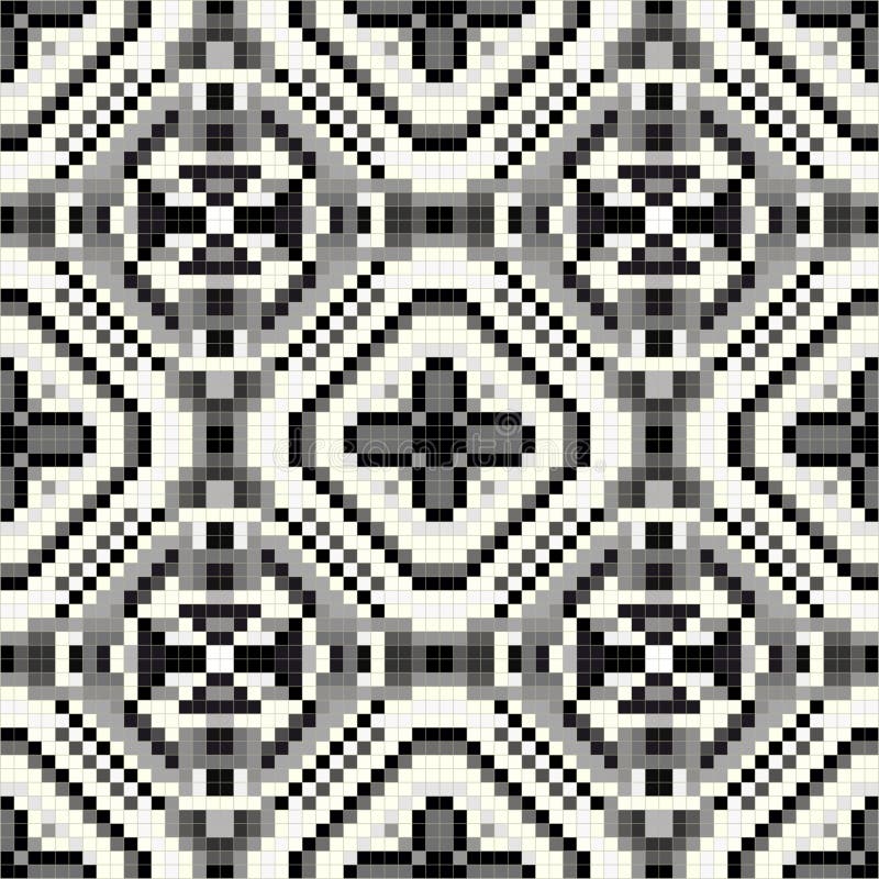 Beautiful Pixel Monochrome Seamless Geometric Pattern Stock Vector ... Beautiful Pixel Monochrome Seamless Geometric Pattern Stock Vector ...