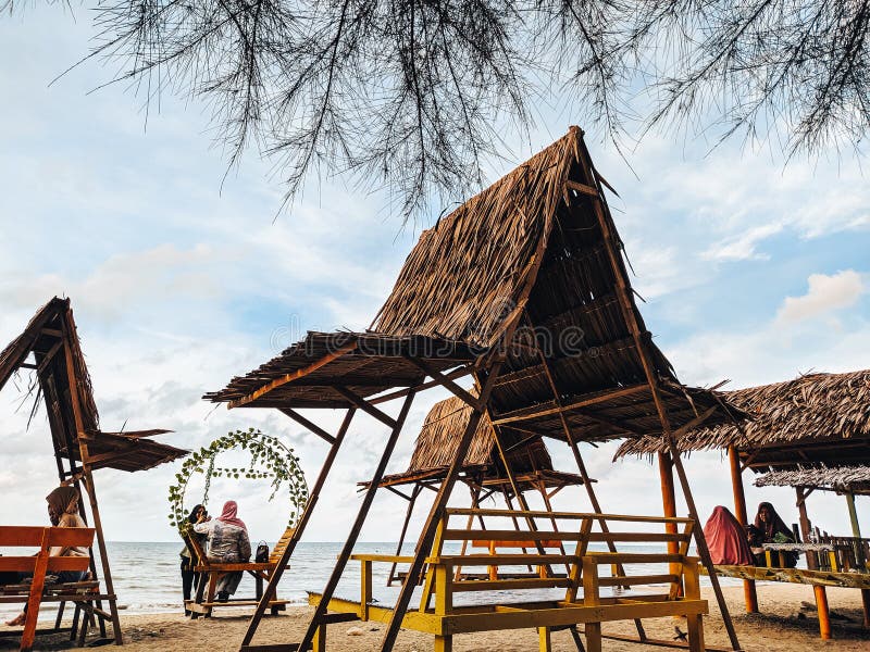 Beautiful Place, Chill at the Beach Editorial Stock Photo - Image of ...