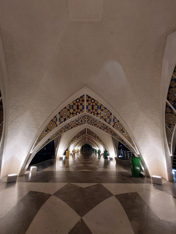 Beautiful Place from Famous Mosque in Java Stock Image - Image of light ...