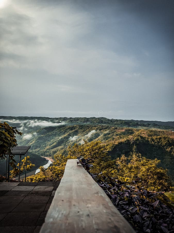 Beautiful place of hill stock image. Image of cloud - 206818201