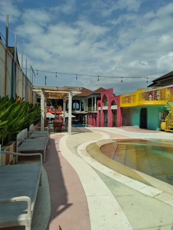 A Beautiful Place Main Pool Stock Image - Image of place, main: 329083323