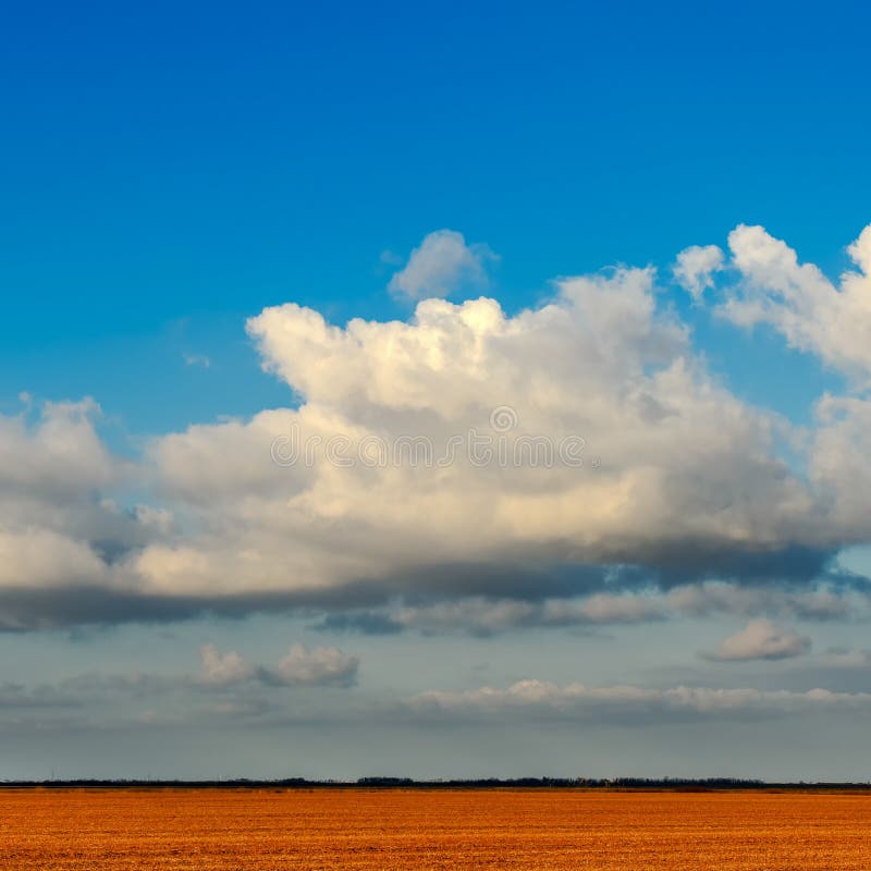 Beautiful Plain Landscape Minimal Composition Stock Image - Image of ...
