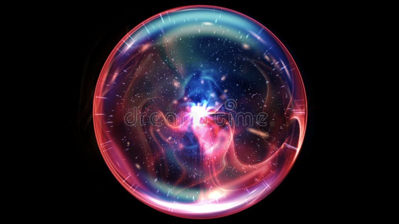 Plasma Ball in Blue and Purple Colors Looped. HD 1080 Stock Footage ...