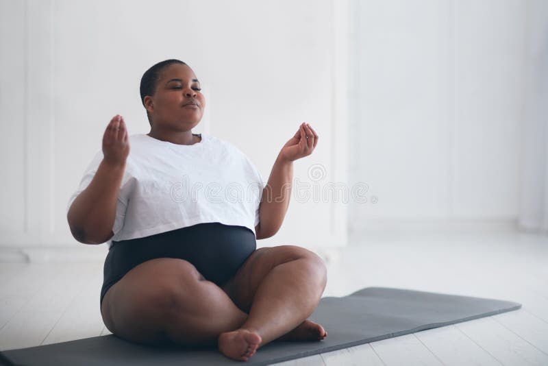 Body Positive, Plus Size Woman Enjoys Summer Day Stock Image - Image of ...