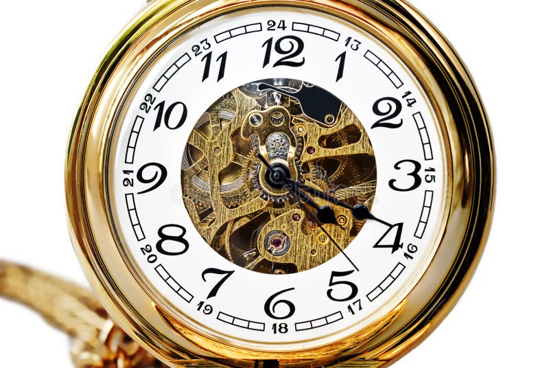 Beautiful pocket clock stock image. Image of life, open - 10394867