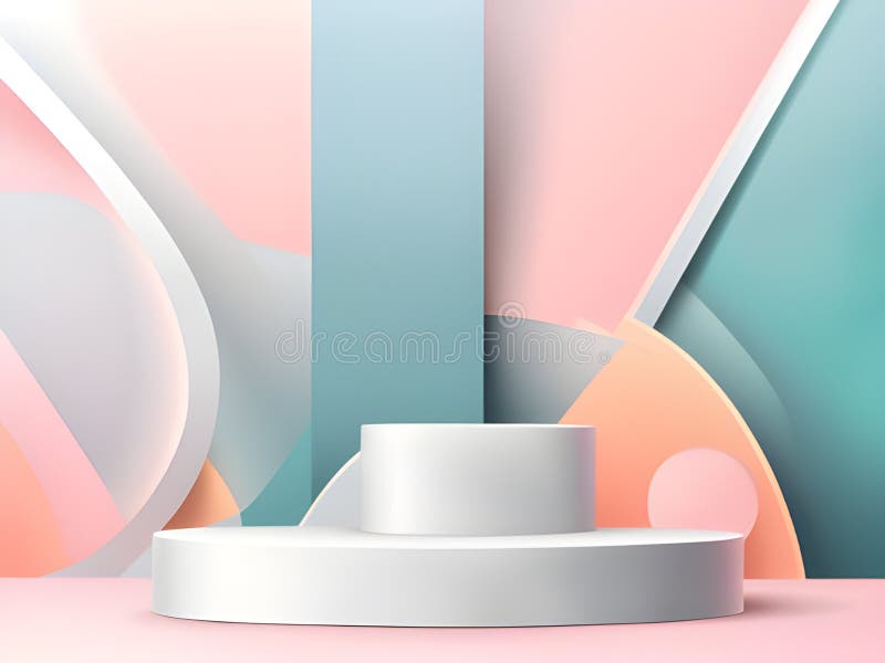 Beautiful Podium with Abstract Background Stock Image - Image of ...