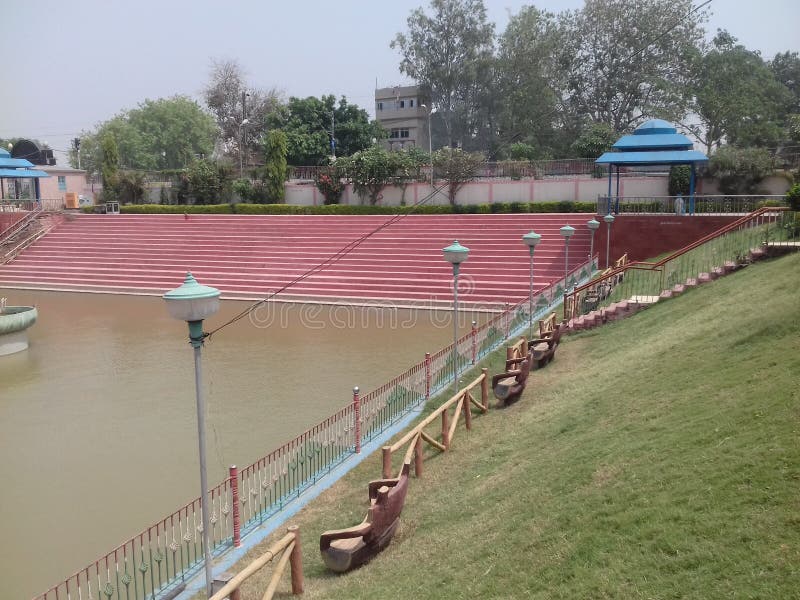 Beautiful Pond in a Small Park Stock Photo - Image of avatar, shows ...