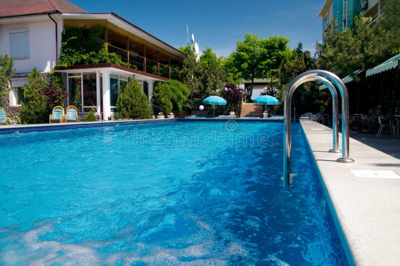 Beautiful pool stock image. Image of green, reflection - 16357647