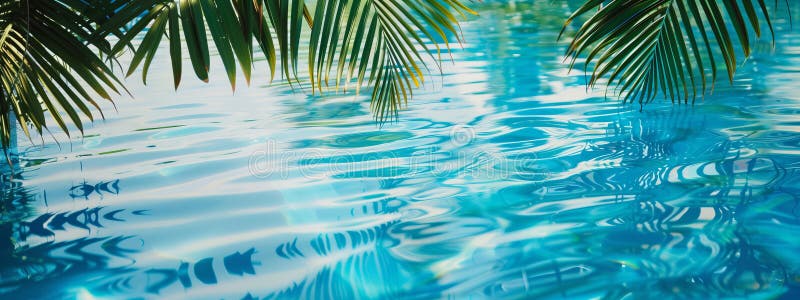 Beautiful Pool Banner with Copy Space Stock Illustration - Illustration ...