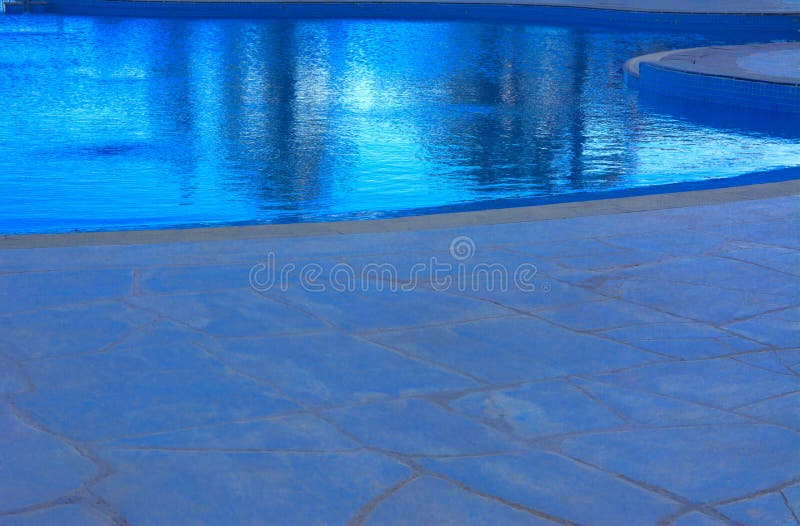 Beautiful Pool with Clear Blue Water and Reflection of Objects in it at ...
