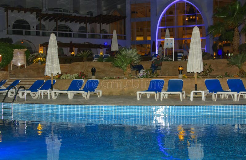 Beautiful Pool with Clear Blue Water and Reflection of Objects in it at ...