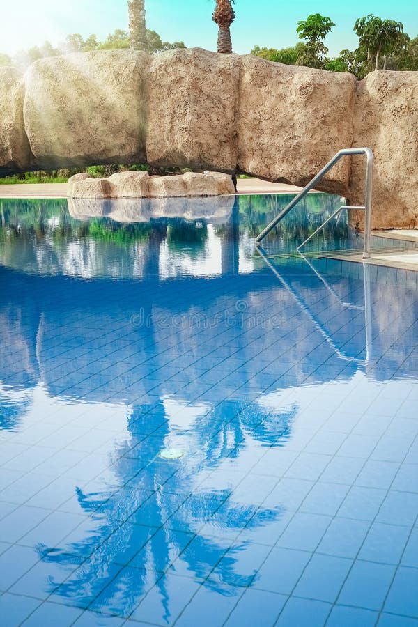 Beautiful Pool Near the Sea on Nature Background Stock Photo - Image of ...