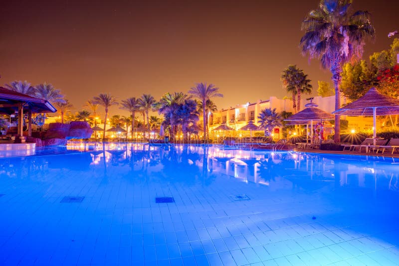 The beautiful pool stock image. Image of holiday, dark - 92654537