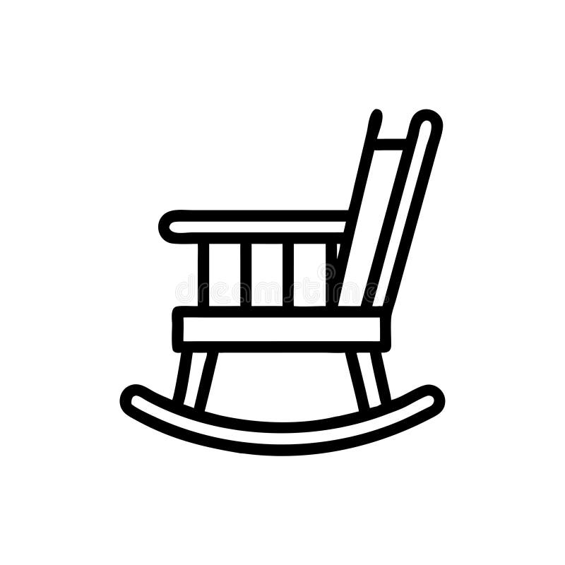 Beautiful Porch Rocker for Stylish Decor Stock Vector - Illustration of ...