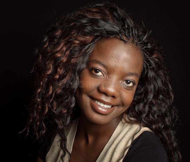 Beautiful Woman with Braids Headshot Stock Image - Image of face ...