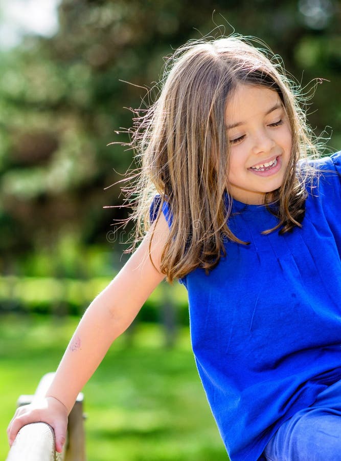 Beautiful Portrait of Cute Child Stock Photo - Image of freedom, little ...