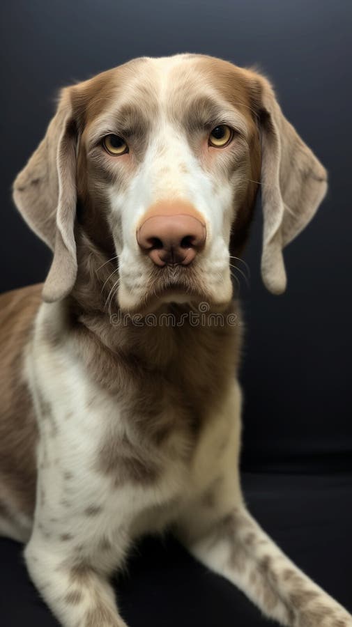 Beautiful Portrait of a Hunting Dog 2 Stock Illustration - Illustration ...