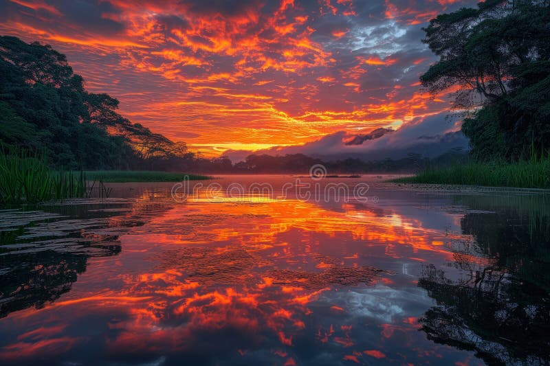 Sunsets and Sunrises All Over the World Stock Illustration ...