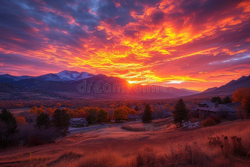 Sunsets and Sunrises All Over the World Stock Illustration ...