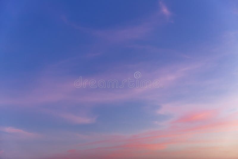 Beautiful Pre-sunset Sky in Pink Colors. Space for Text Stock Image ...