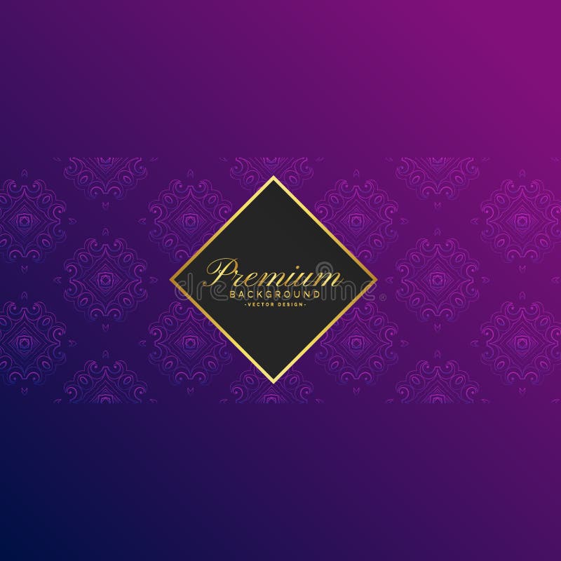 Beautiful Premium Pattern Background Design Stock Vector - Illustration ...