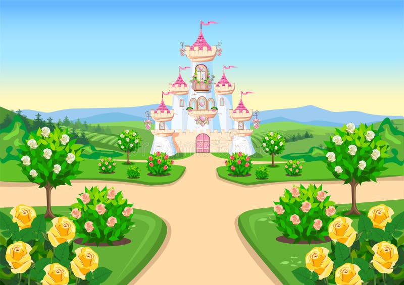 Rose Princess Dancing Fluttering Stock Illustration - Illustration of ...