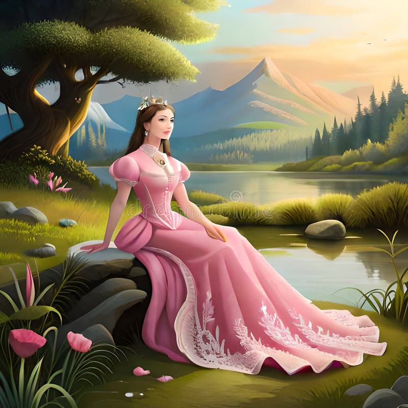 Girl Sitting Near Lake Stock Illustrations 115 Girl Sitting Near Lake Stock Illustrations