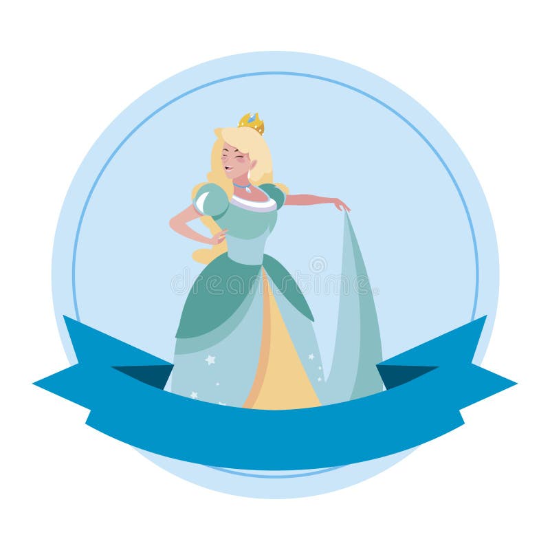 Beautiful Princess of Tales Character Stock Illustration - Illustration ...