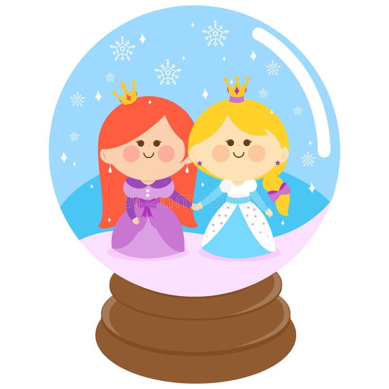 Beautiful Snow Princess and a Castle. Winter Season Fairy Tale with ...