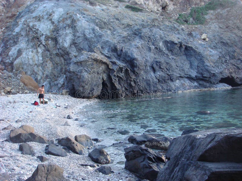 Beautiful Private Beach in Greece Editorial Photography - Image of ...