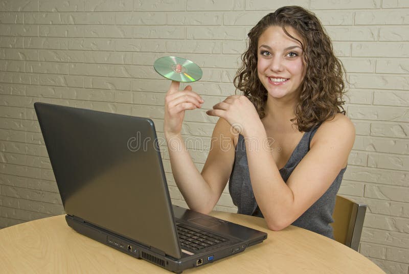 Beautiful Professional Woman or College Student Stock Image - Image of ...