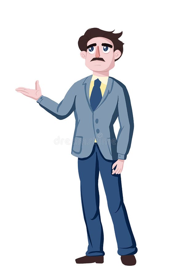 A Beautiful Professor Teaches Drawing Stock Illustration - Illustration ...