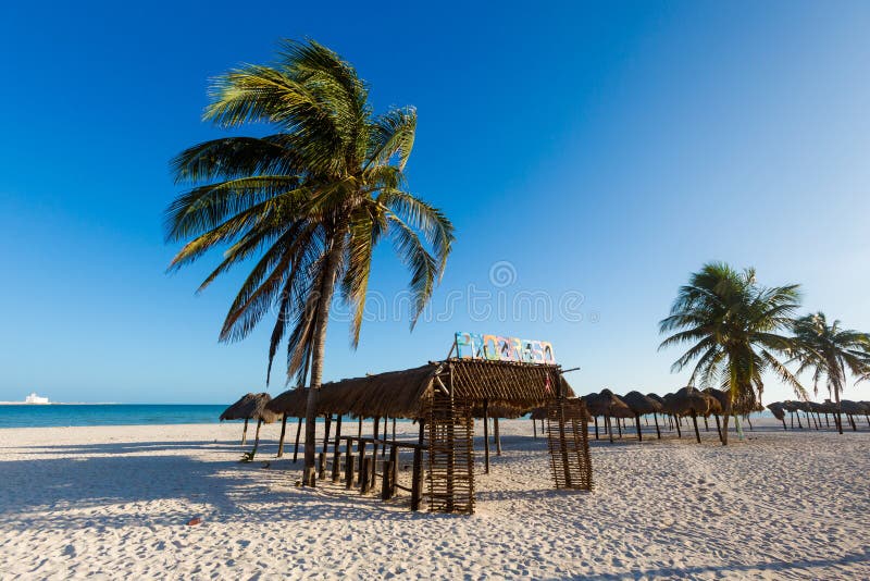 Beautiful Progreso Beach in Mexico Stock Image - Image of seascape ...