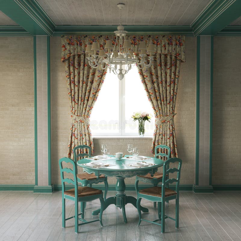 Beautiful Provence Home Interior Stock Photo - Image of home, floor ...