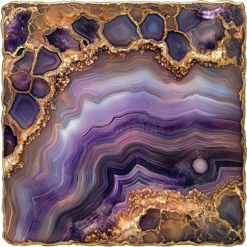 Beautiful Purple Agate Stone Pattern with Rich Texture and Color Stock Illustration ...