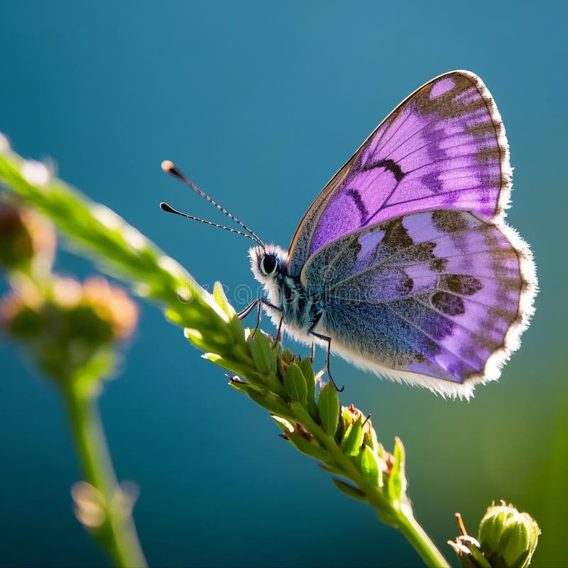 Beautiful purple butterfly stock image. Image of wildflower - 364997081