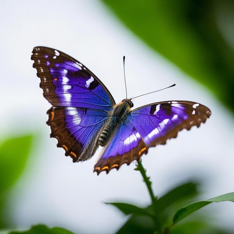 Beautiful purple butterfly stock image. Image of petal - 364997145