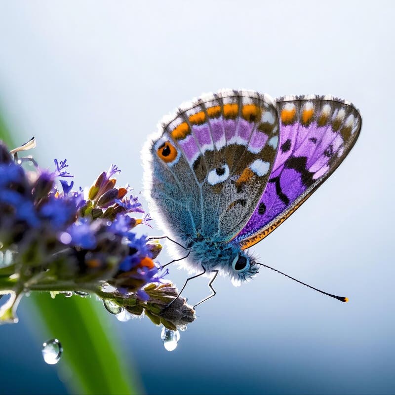 Beautiful purple butterfly stock photo. Image of insect - 364997288