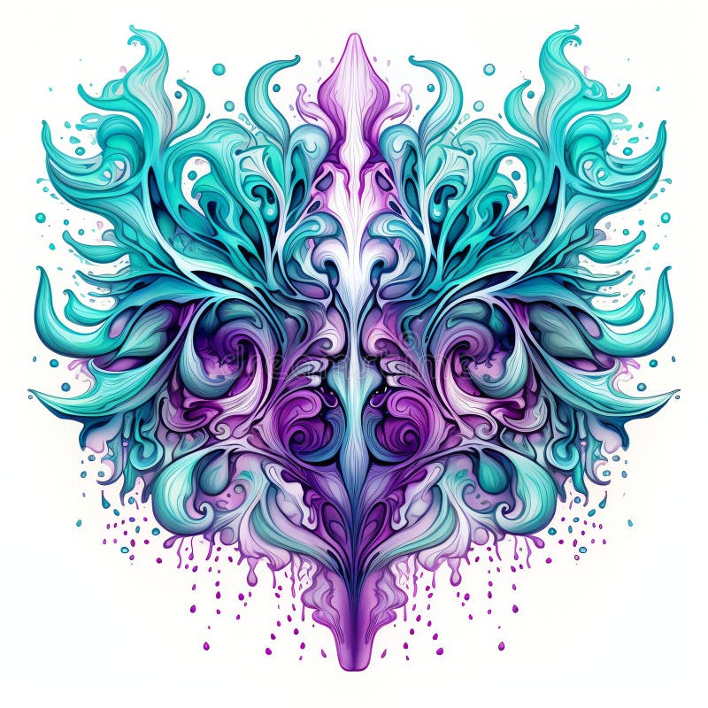 Beautiful Purple Chanting Spell Clipart Illustration Stock Illustration ...