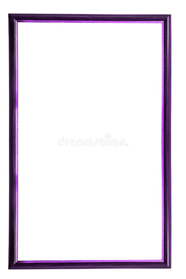 Beautiful Purple Frame Isolated on White Background Stock Image - Image ...