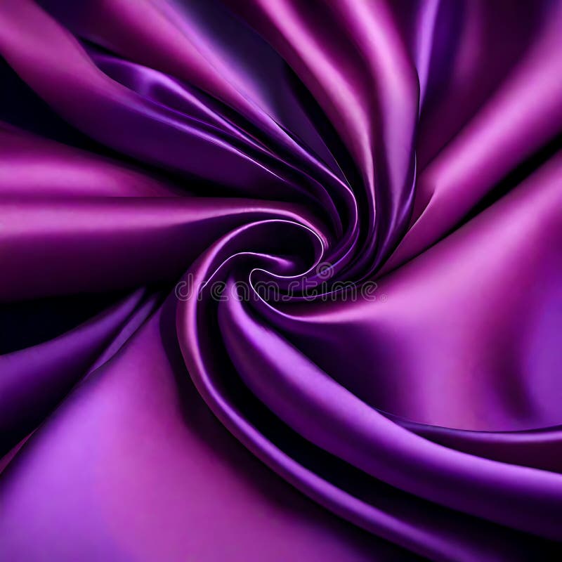 Purple Silk Cloth - Ai Generated Image Stock Illustration ...