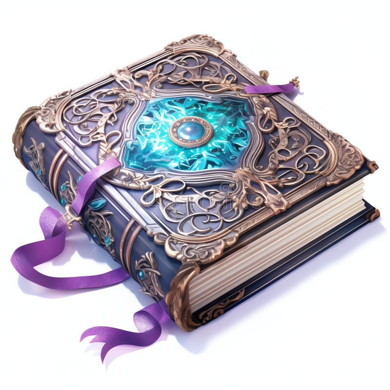 Beautiful Purple Spellbook Clipart Illustration Stock Illustration ...
