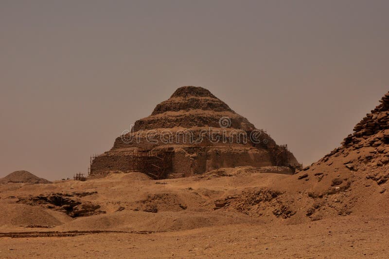 A Beautiful Pyramid in Egypt, Still Preserved Stock Image - Image of ...