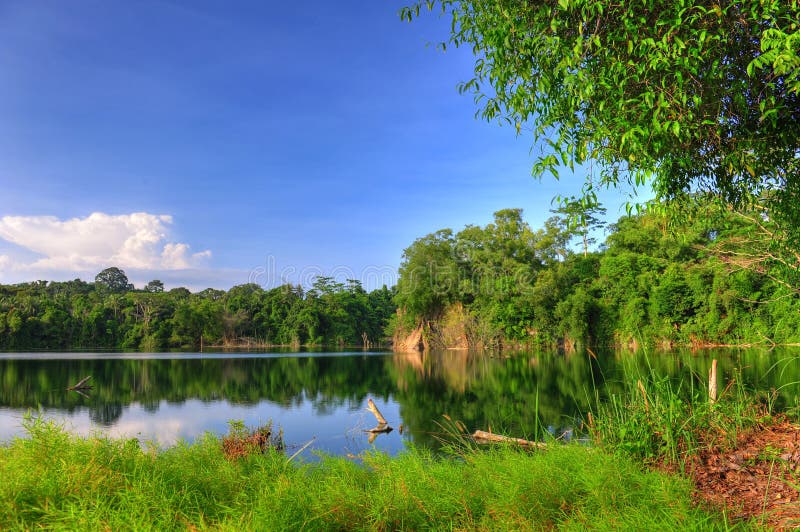 Beautiful Quarry on a Tropical Island Stock Image - Image of scenic ...