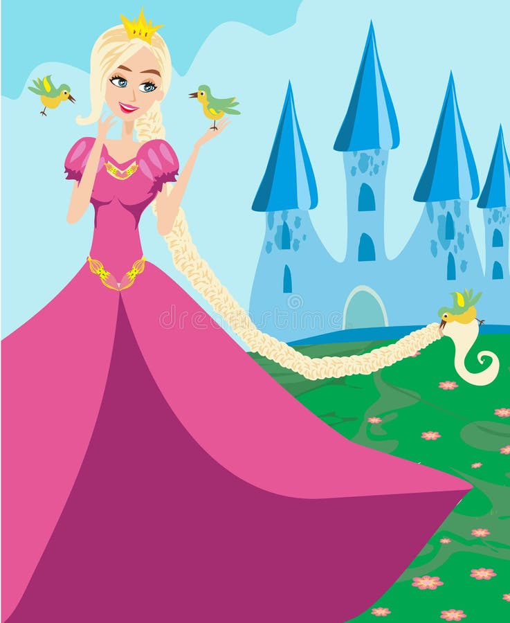 Young Princess Front Her Castle Stock Illustrations – 53 Young Princess ...