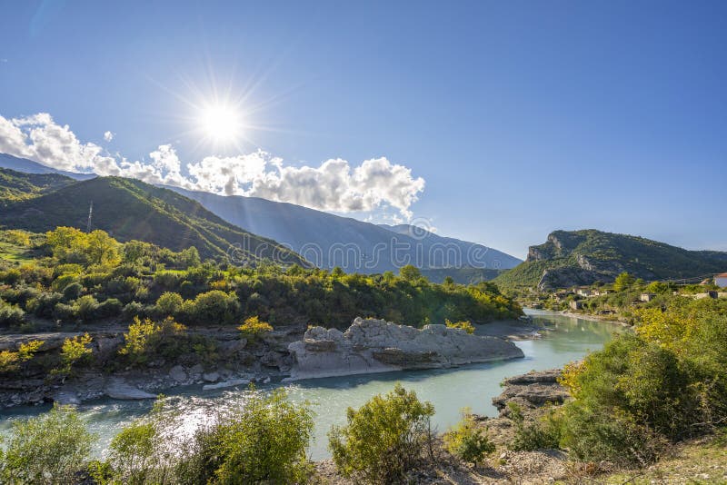 Beautiful and Quiet Nature Landscape Stock Photo - Image of river ...